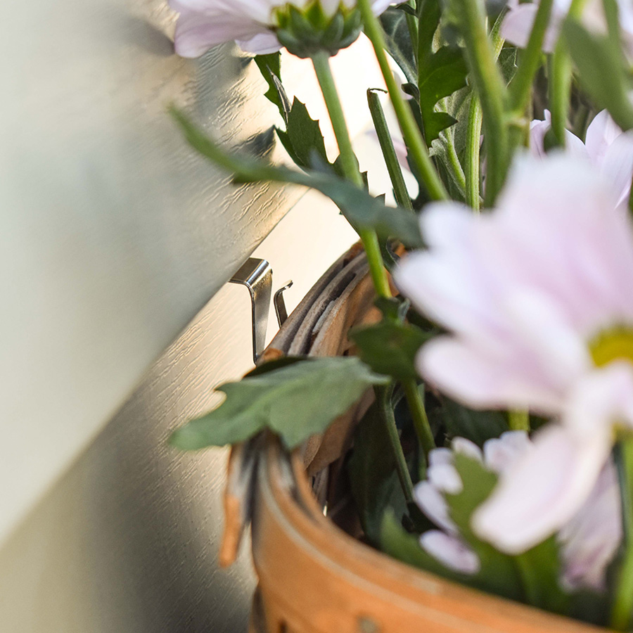 The Low Profile Hook - No Hole Hook - Vinyl Siding Hooks